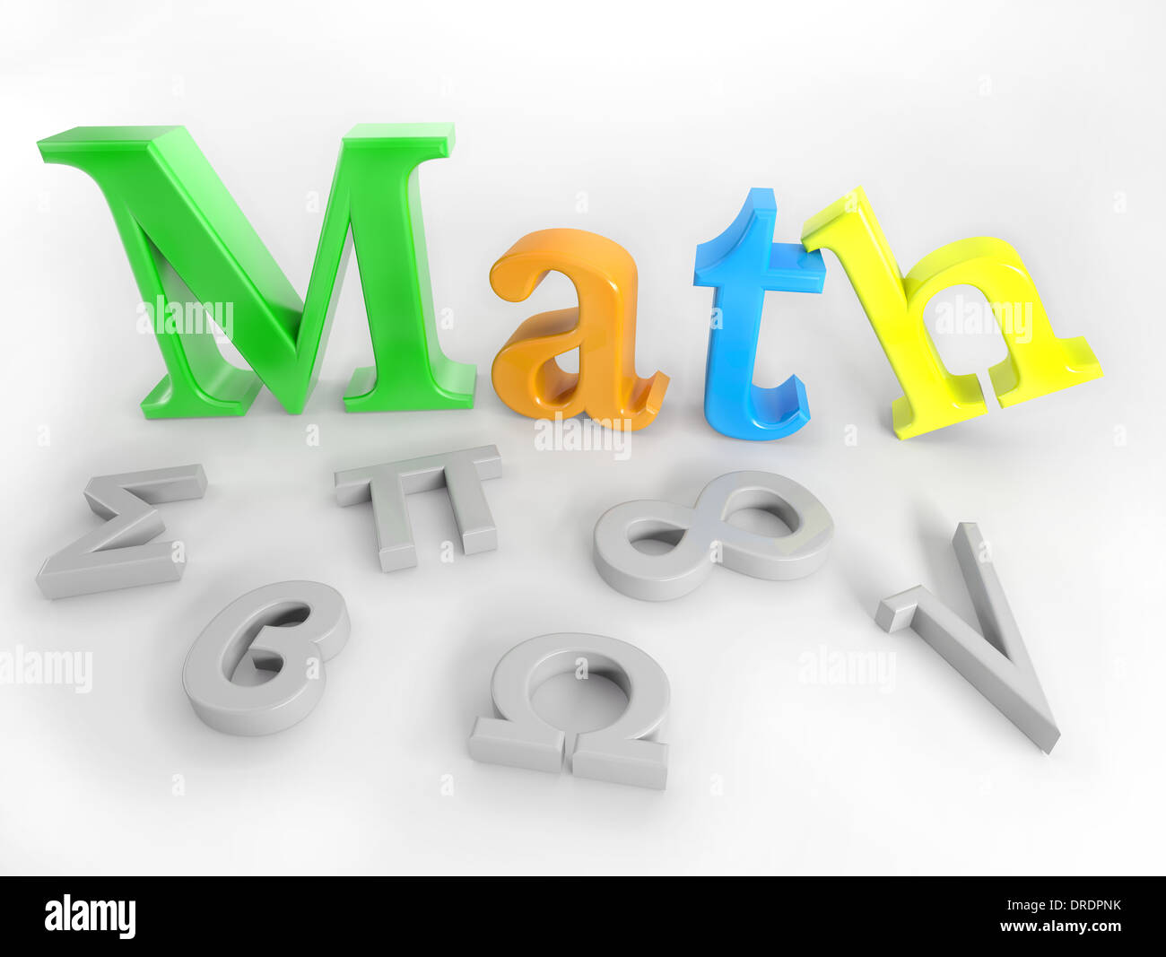 Math text with math symbols isolated on a white background Stock Photo ...