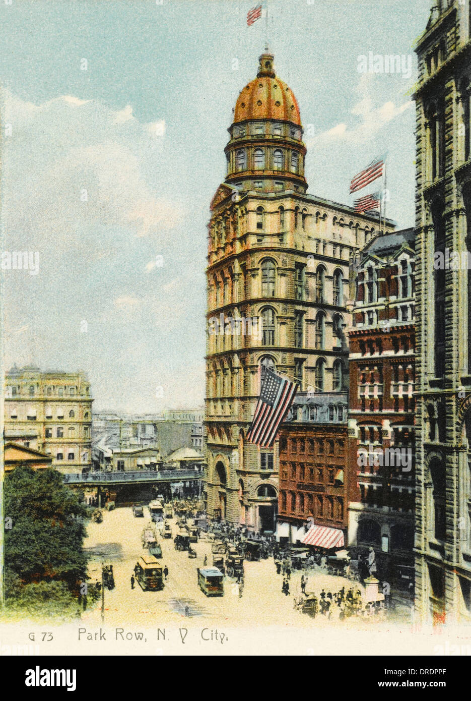 Park Row, New York Stock Photo - Alamy