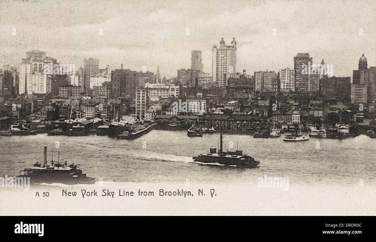 New york 1900s skyline hi-res stock photography and images - Alamy