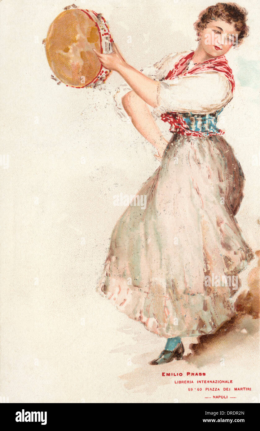 Tamborine girl hi-res stock photography and images - Alamy