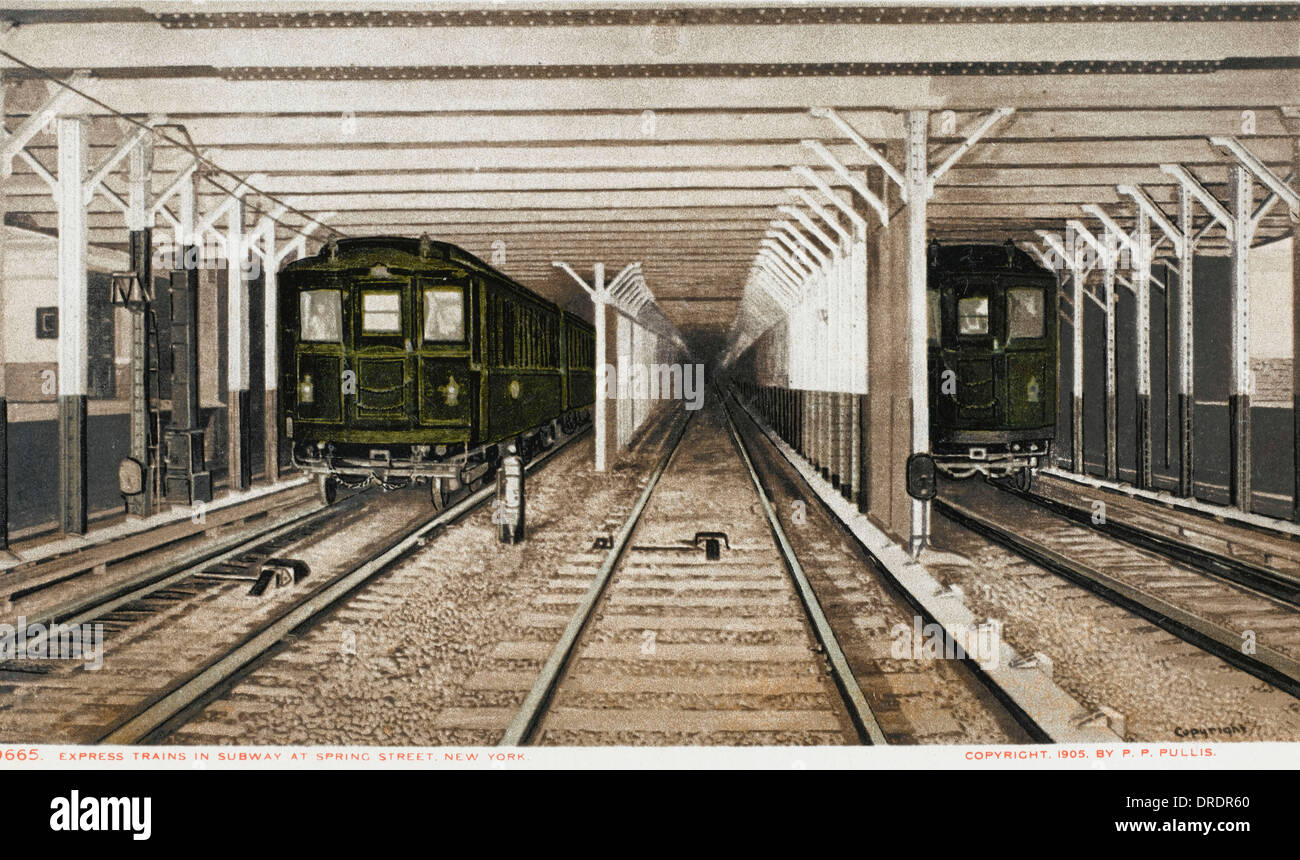 Spring Street Subway, New York Stock Photo - Alamy