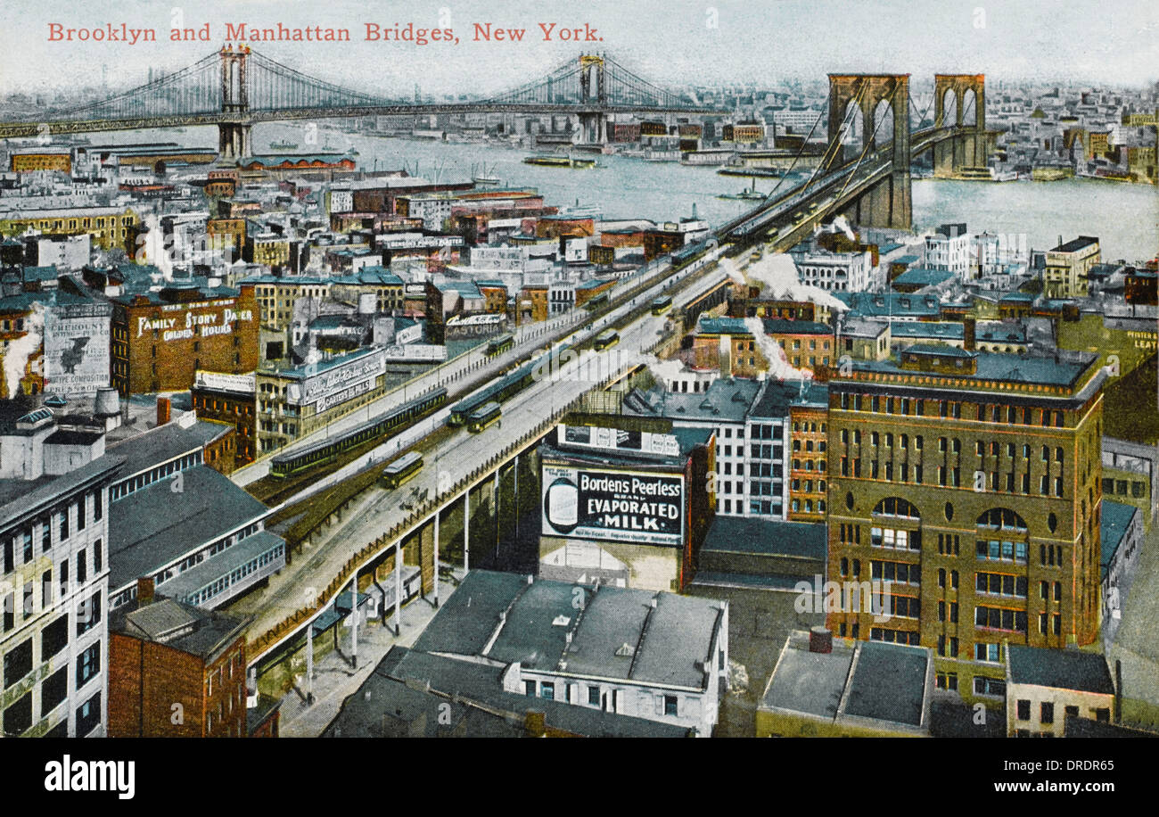 Brooklyn bridge 1900s hi-res stock photography and images - Alamy