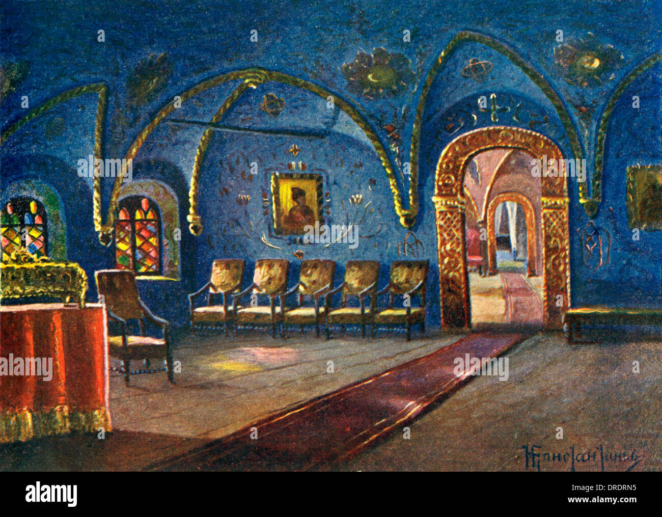 Tsar's Reception Room, Terem Palace, Moscow, Russia Stock Photo - Alamy