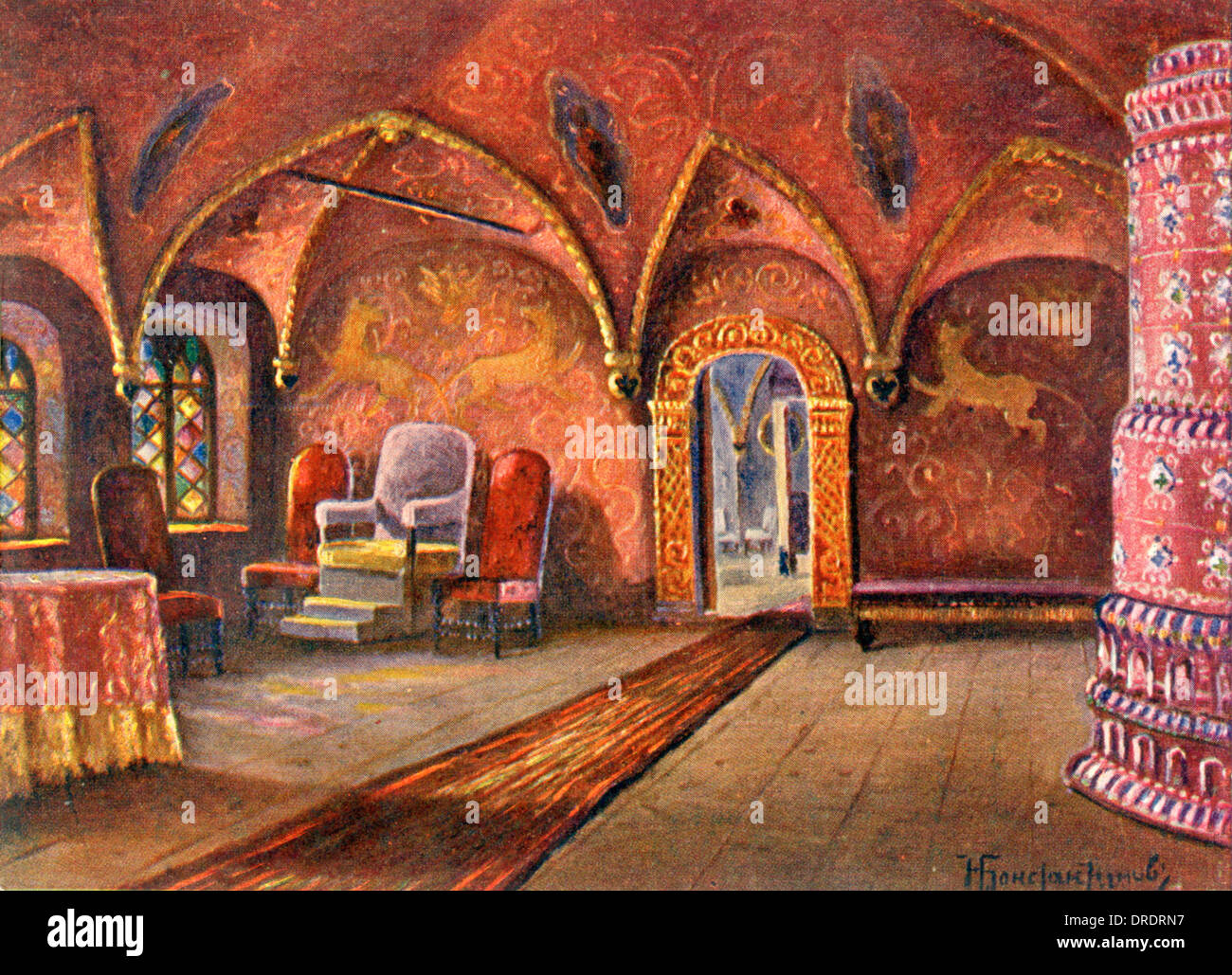 Tsar's Throne Room, Terem Palace, Moscow, Russia Stock Photo - Alamy