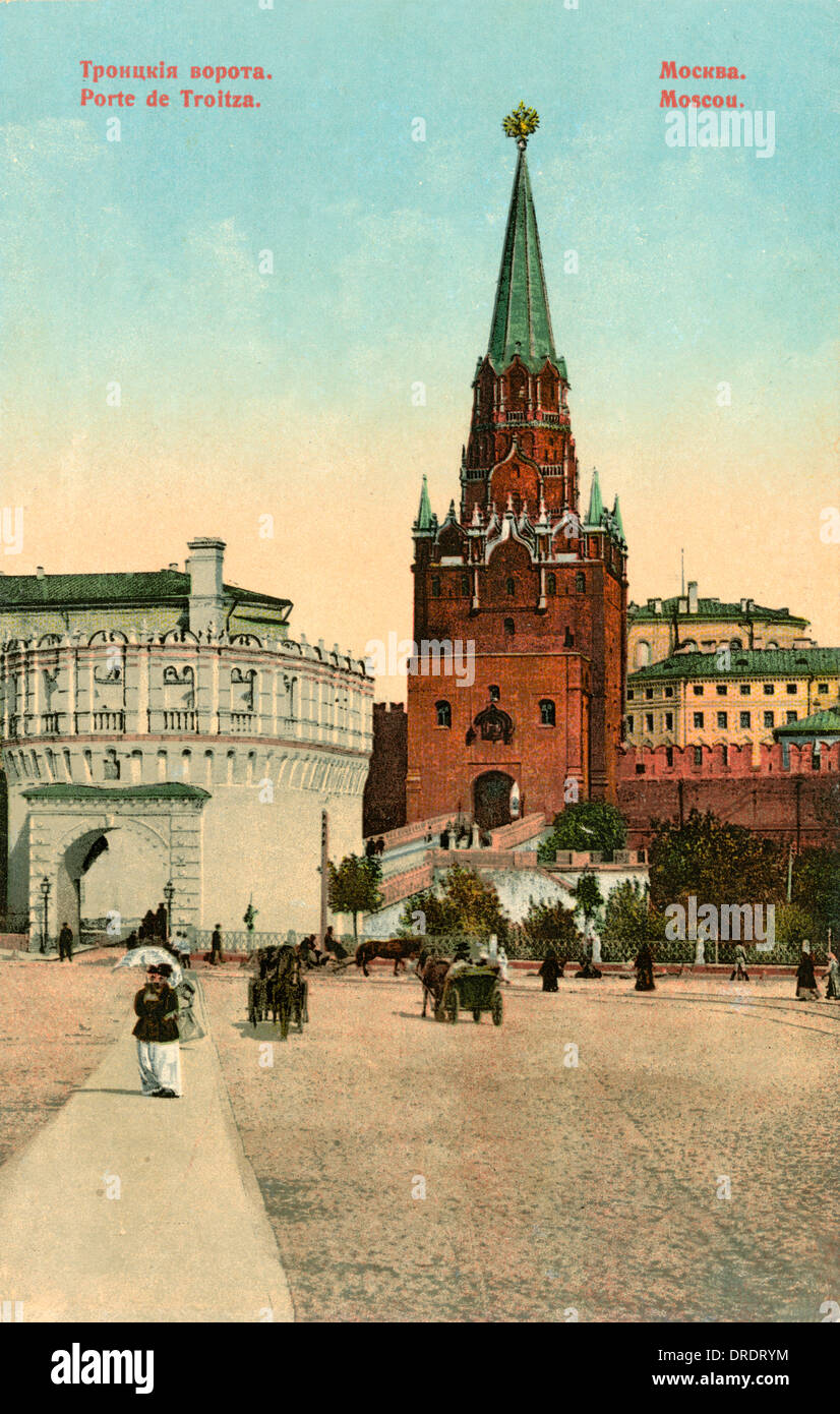 Troitskaya Tower, Kremlin complex, Moscow, Russia Stock Photo - Alamy