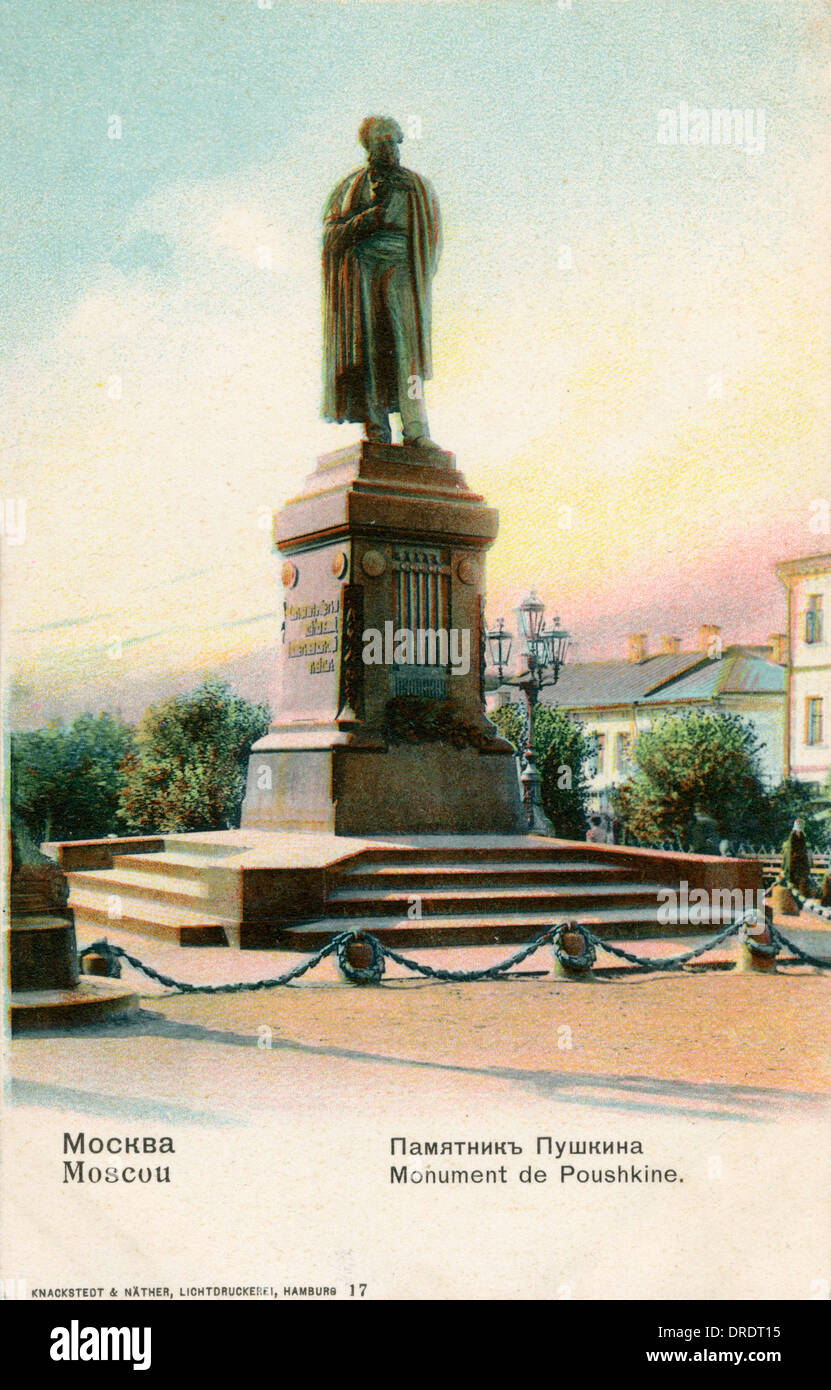 Pushkin Monument, Moscow, Russia Stock Photo - Alamy