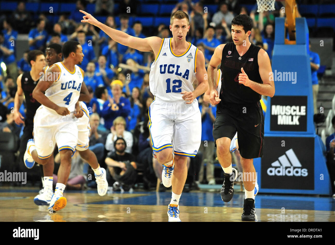 Los Angeles, CA, USA. 23rd Jan, 2014. UCLA Bruins forward David Wear ...