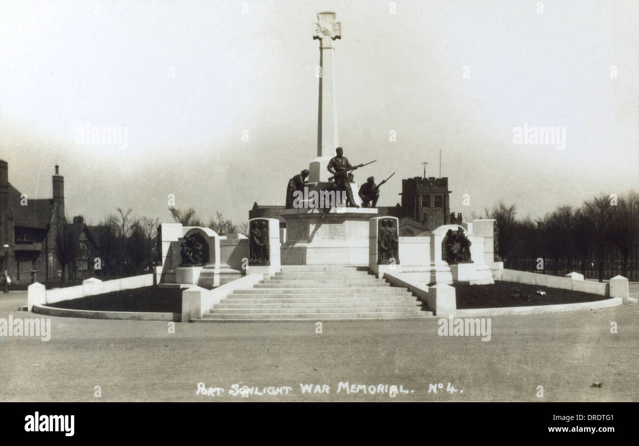 War Memorial at Port Sunlight Stock Photo - Alamy