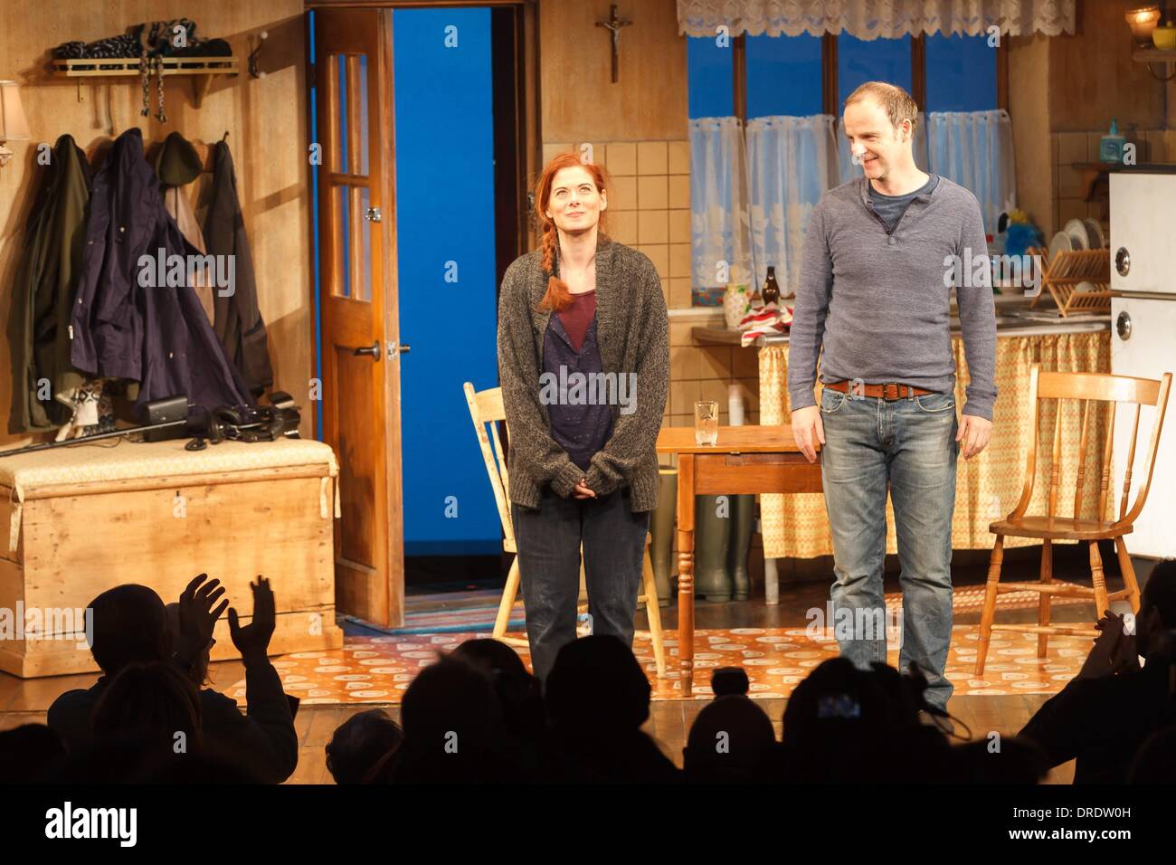 New York, NY, USA. 23rd Jan, 2014. Debra Messing, Brian F. O'Byrne ...