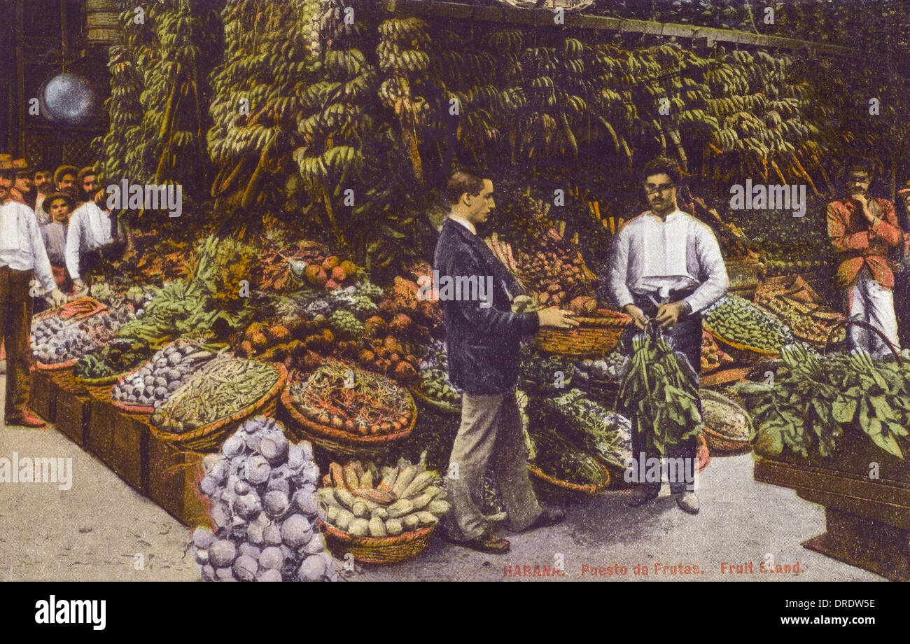 Havana, Cuba - Fruit Stand Stock Photo - Alamy