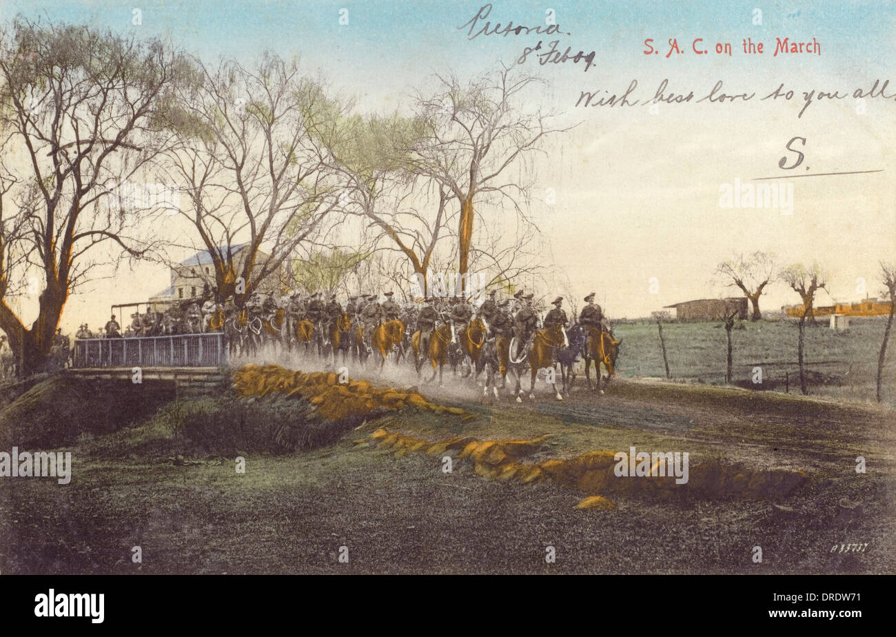 South African Cavalry on the march Stock Photo - Alamy