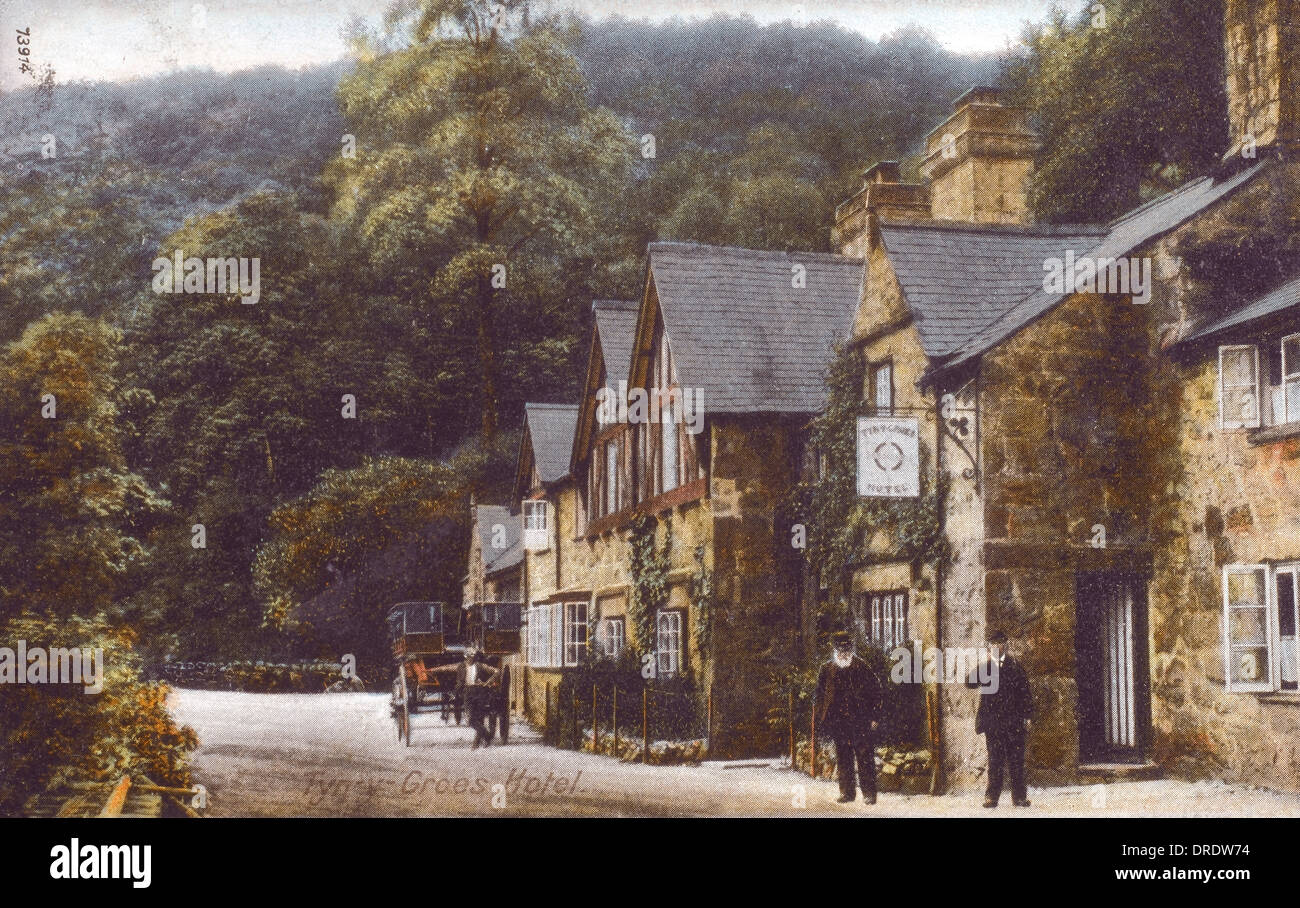 Gwynedd, Wales - Tyn-Y-Groes Hotel Stock Photo - Alamy