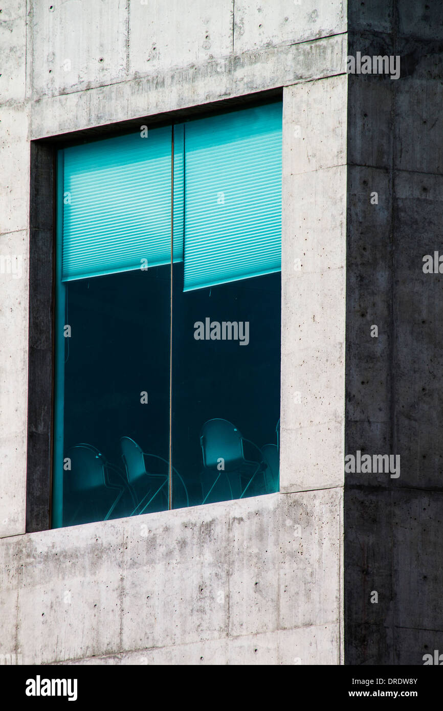 Window into a office building Stock Photo - Alamy