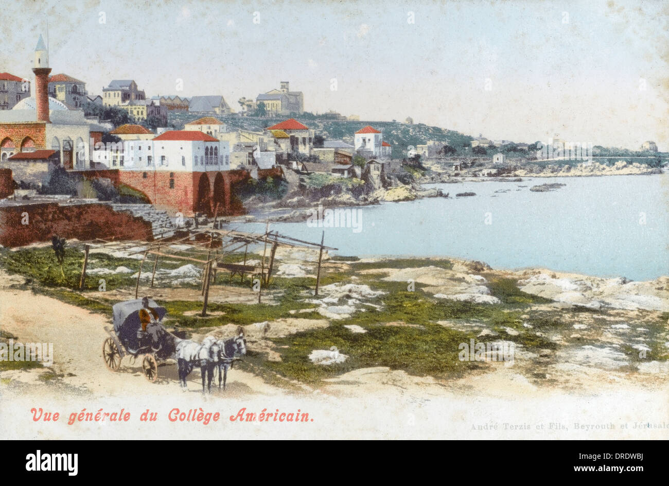 Ras Beirut, Lebanon - View toward the American University Stock Photo ...