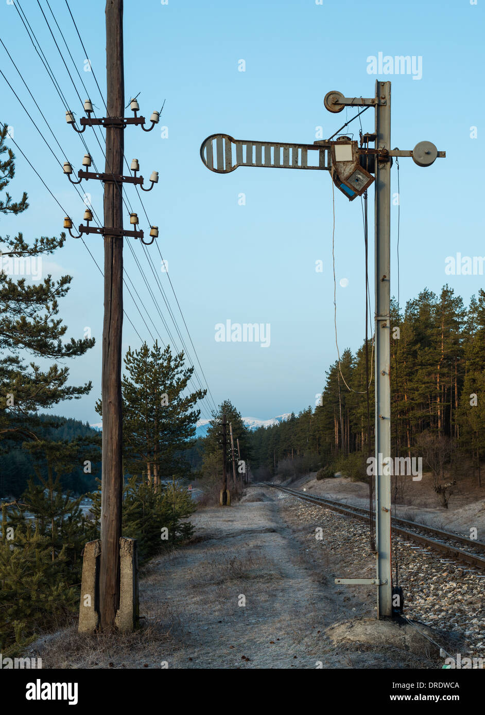 Old vintage semaphore railway signal hi-res stock photography and ...