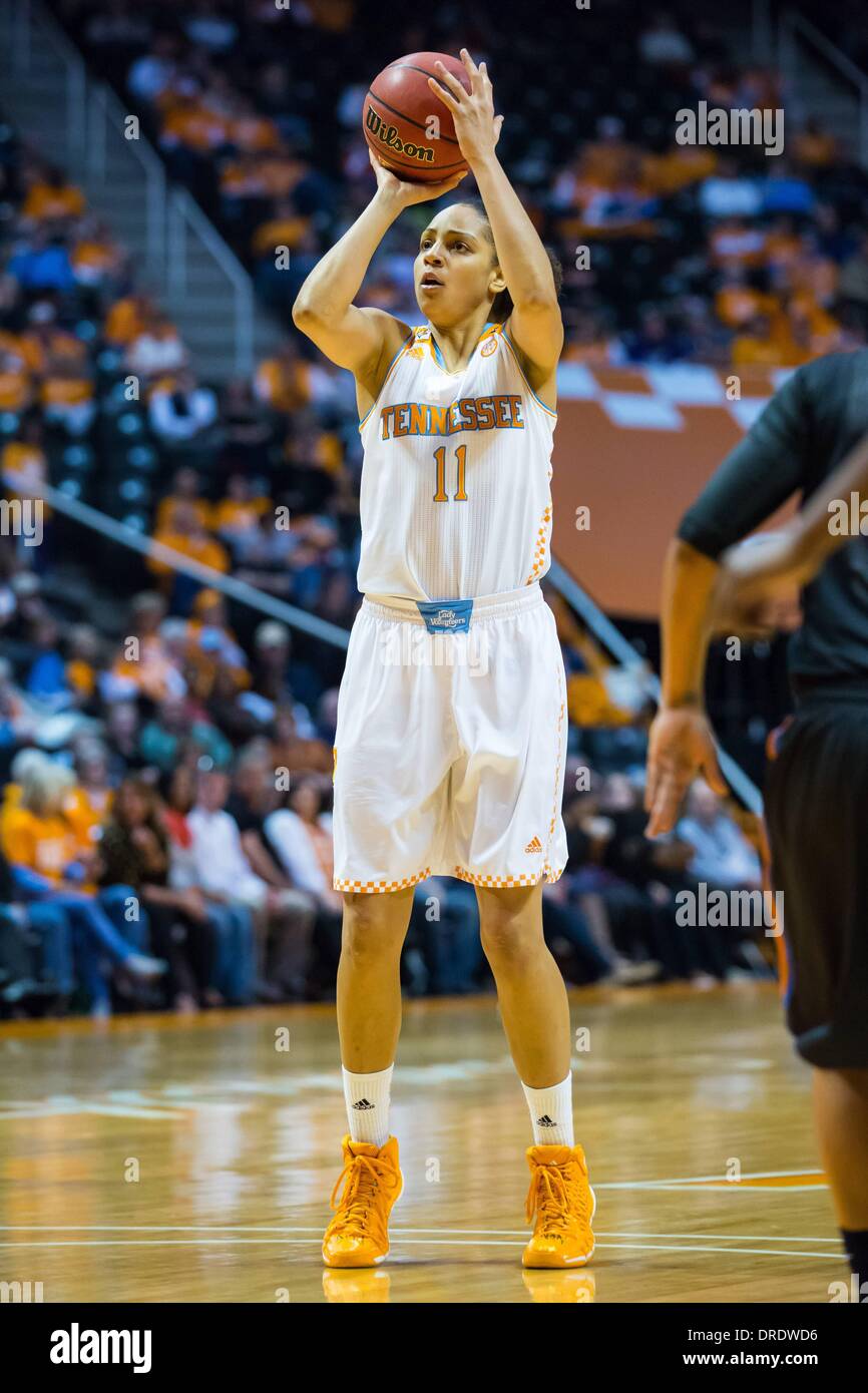 Knoxville, TN, USA. 23rd Jan, 2014. January 23, 2014:Cierra Burdick #11 ...