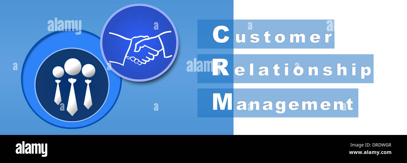 CRM Blue Stock Photo - Alamy