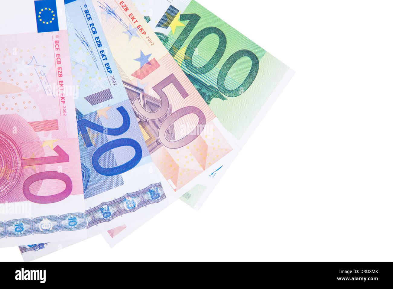 Various Euro notes Stock Photo - Alamy