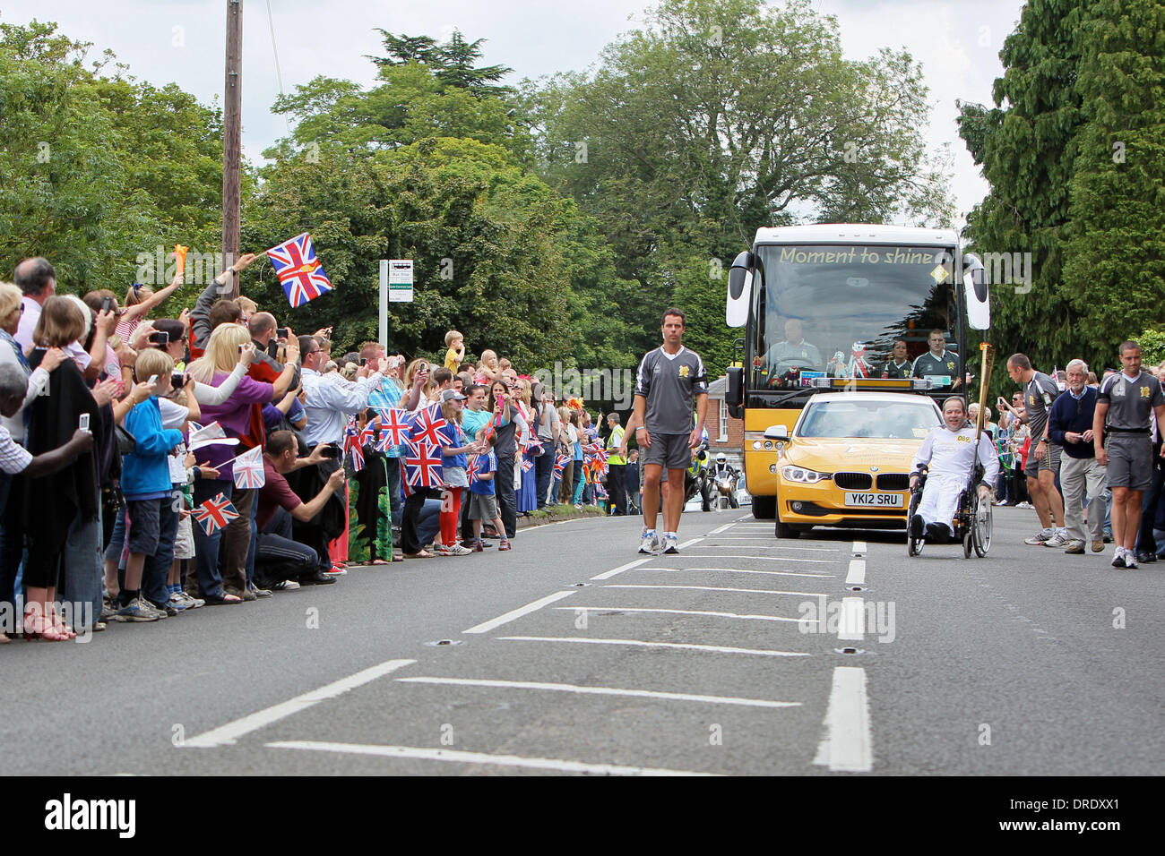 Simon Hawkins Torchbearer 089 carries the Olympic Torch through ...