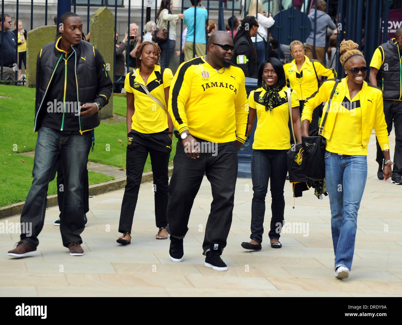 Jason Morgan, Dominique Blake and Hansle Parchment Members and coaches ...