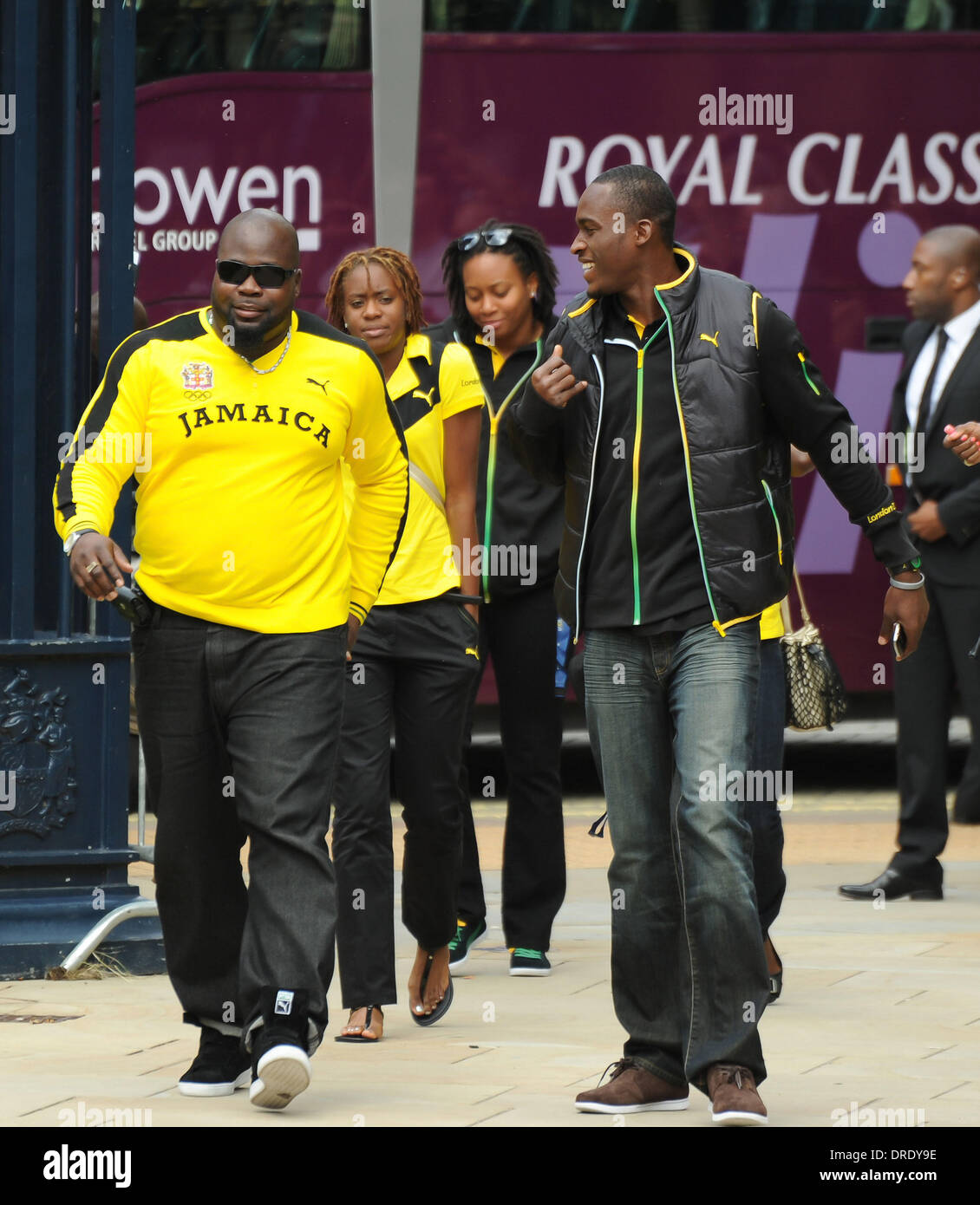 Jason Morgan, Dominique Blake and Hansle Parchment Members and coaches ...