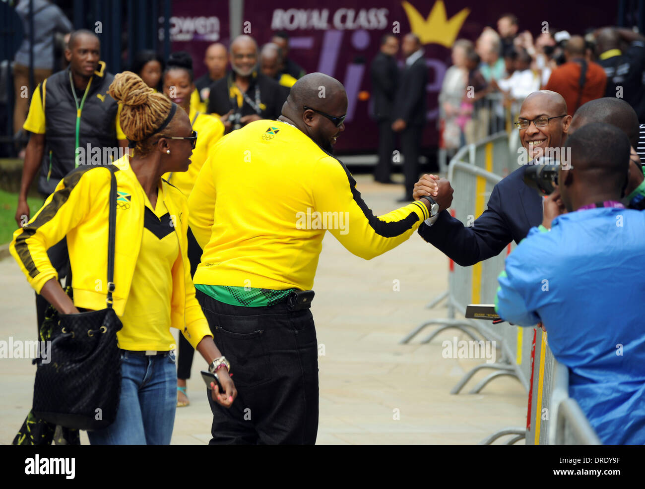 Jason Morgan, Dominique Blake and Hansle Parchment Members and coaches ...