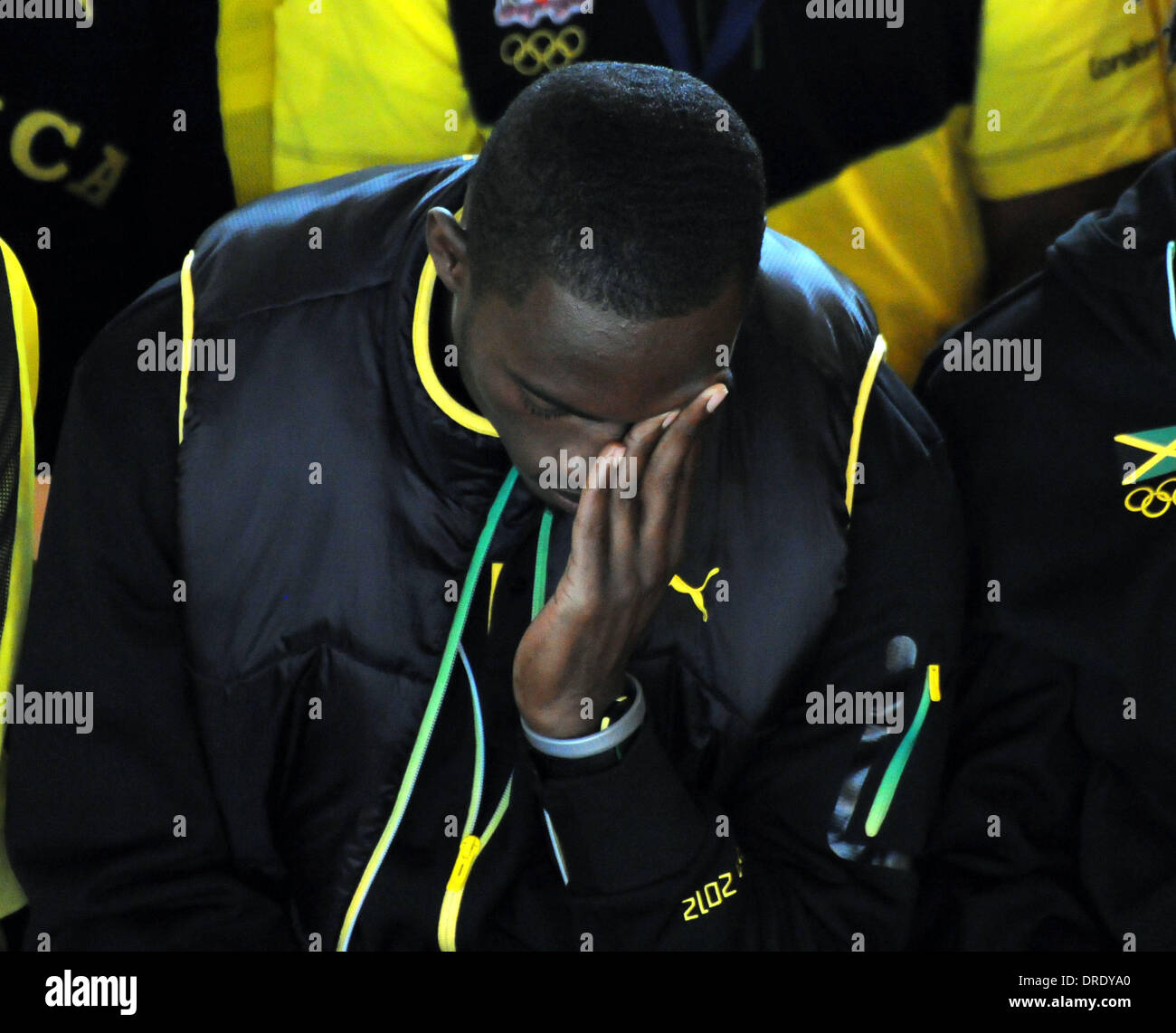 Jason Morgan Members and coaches of the Olympic USA and Jamaican ...