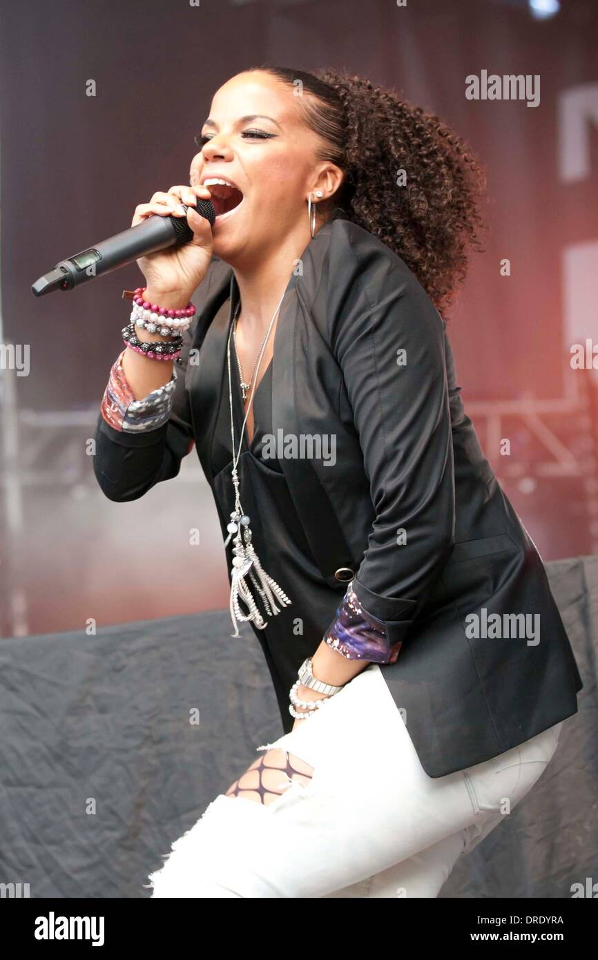 Ms. Dynamite performing live during the Sheffield Tramlnes Festival ...