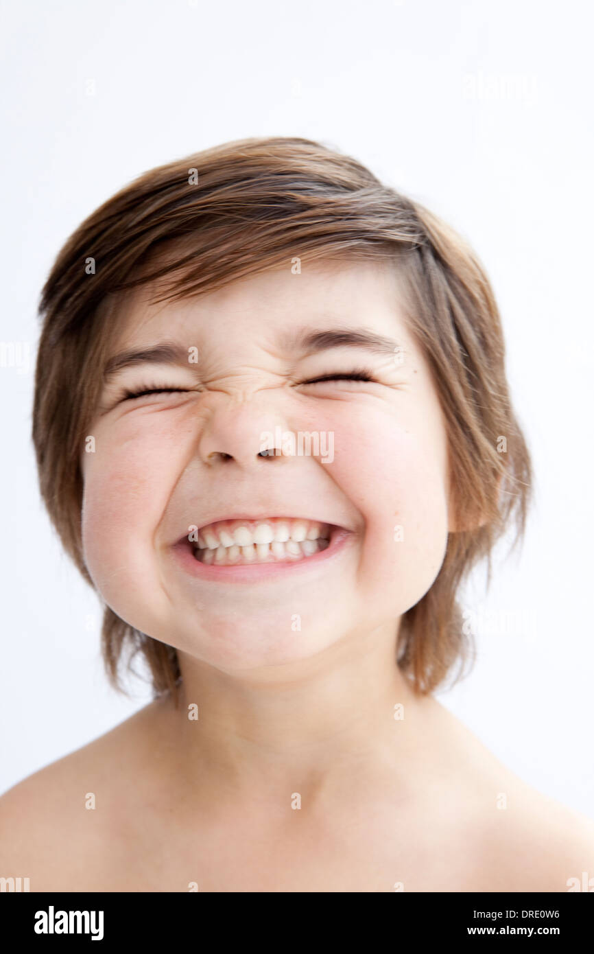 Portrait of a smiling little boy Stock Photo - Alamy