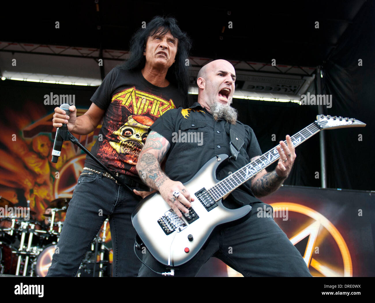 Anthrax performing at Rockstar Energy Drink Mayhem Festival at Tinley ...