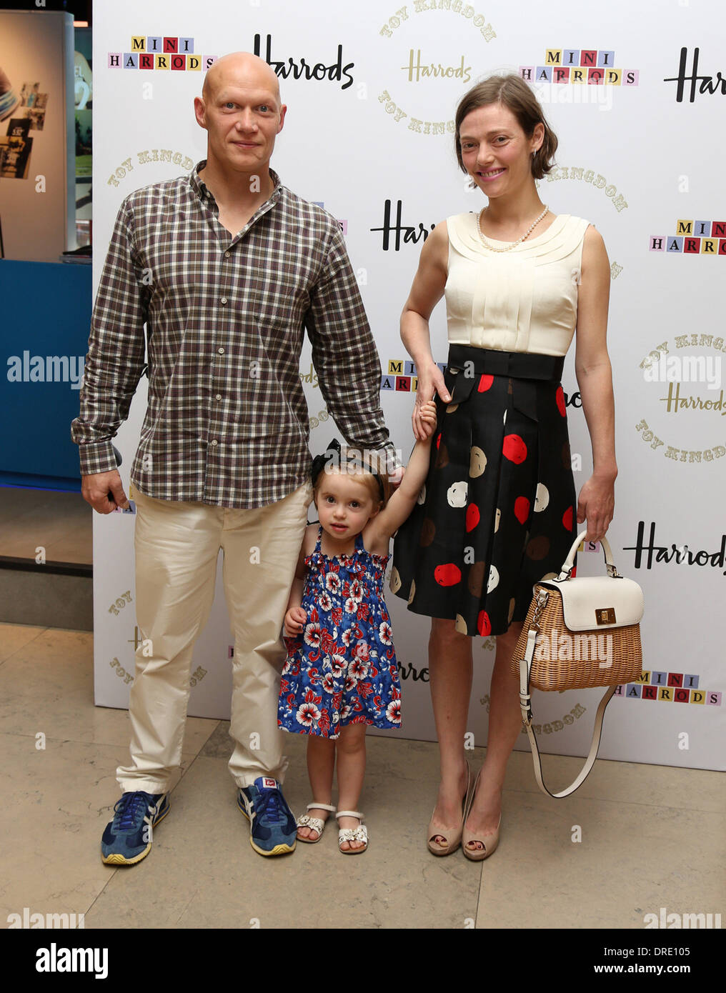 Camilla Rutherford and her family Harrods Toy Kingdom VIP launch party ...