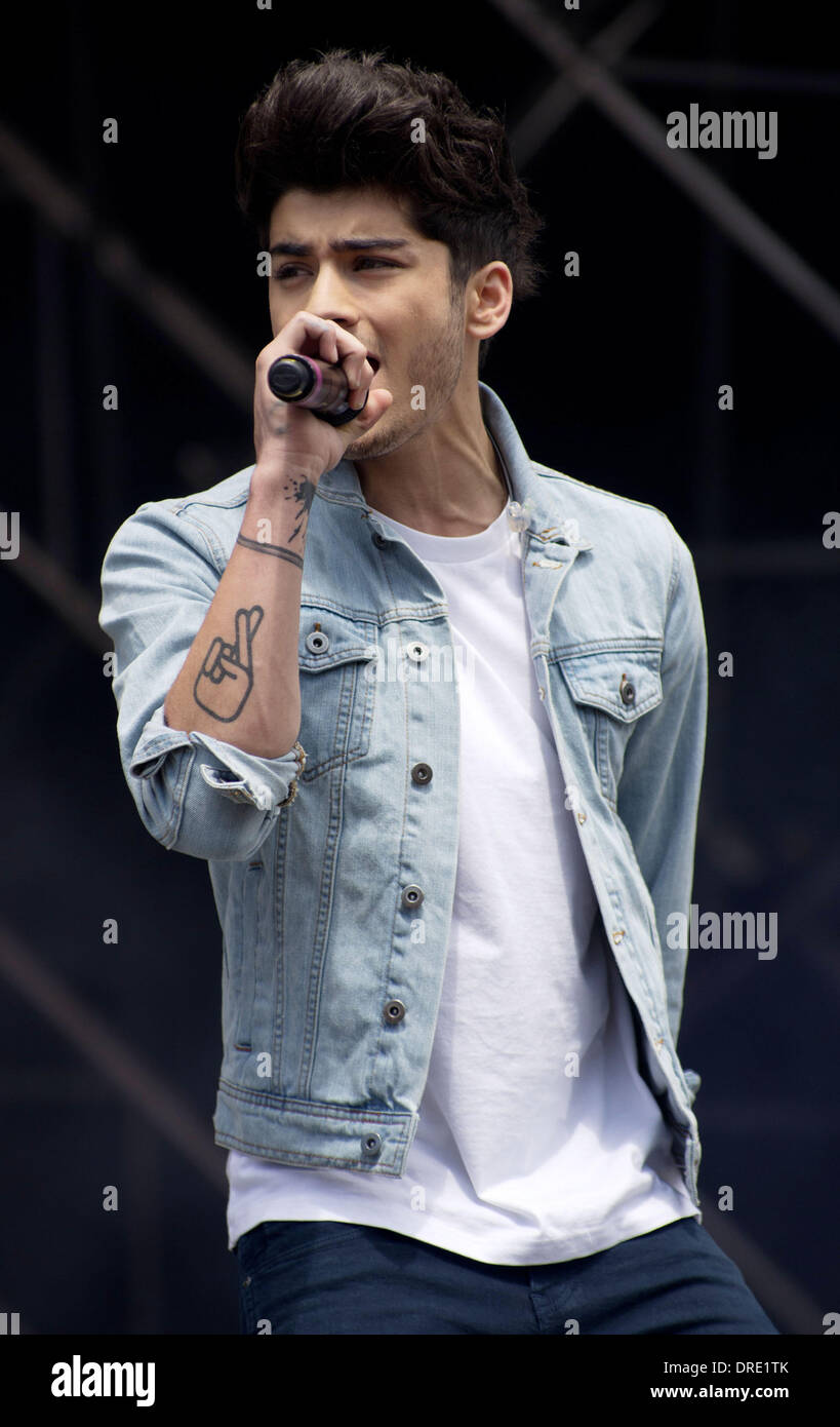 Zayn Malik of One Direction Party in the Park 2012 at Temple Newsam ...