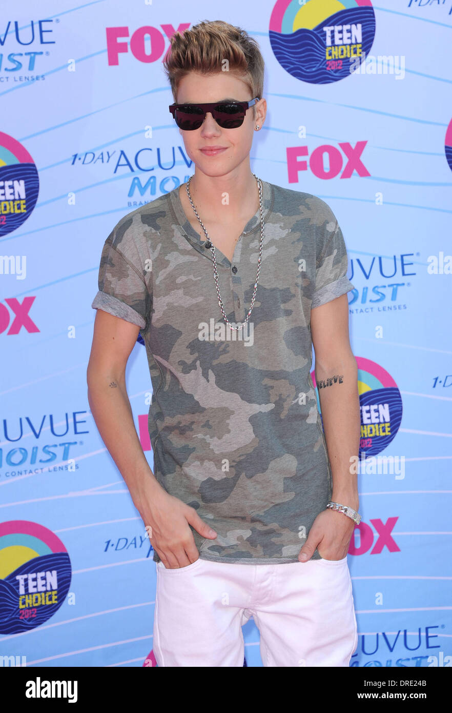 Justin Bieber The 2012 Teen Choice Awards held at the Gibson ...