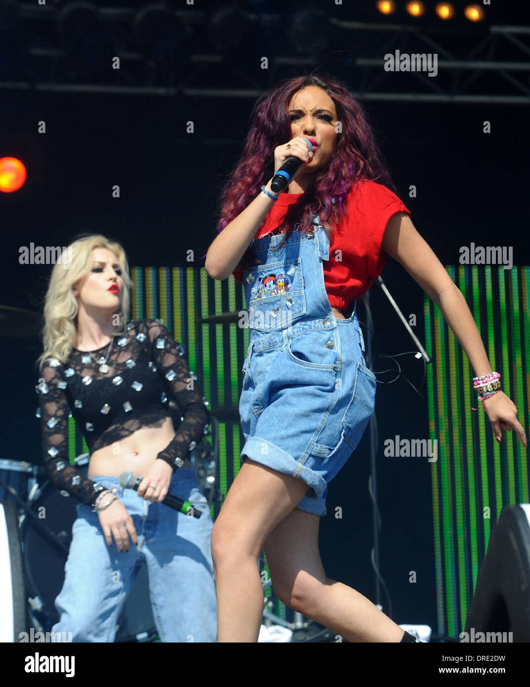 Perrie Edwards and Jade Thirlwall of Little Mix Party in the Park 2012 ...