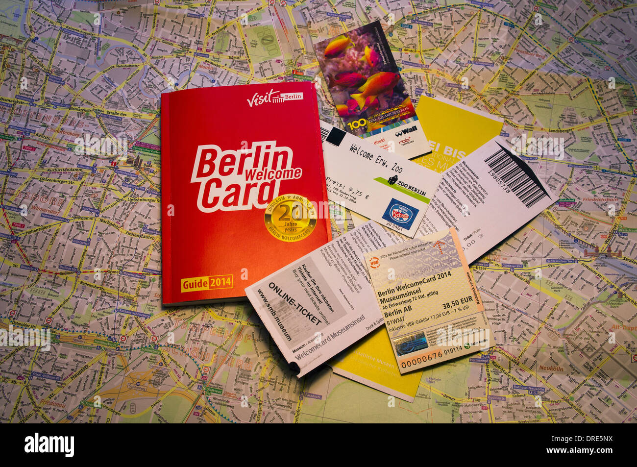 Berlin, Berlin Welcome Card, WelcomeCard, map, ticket, voucher ...