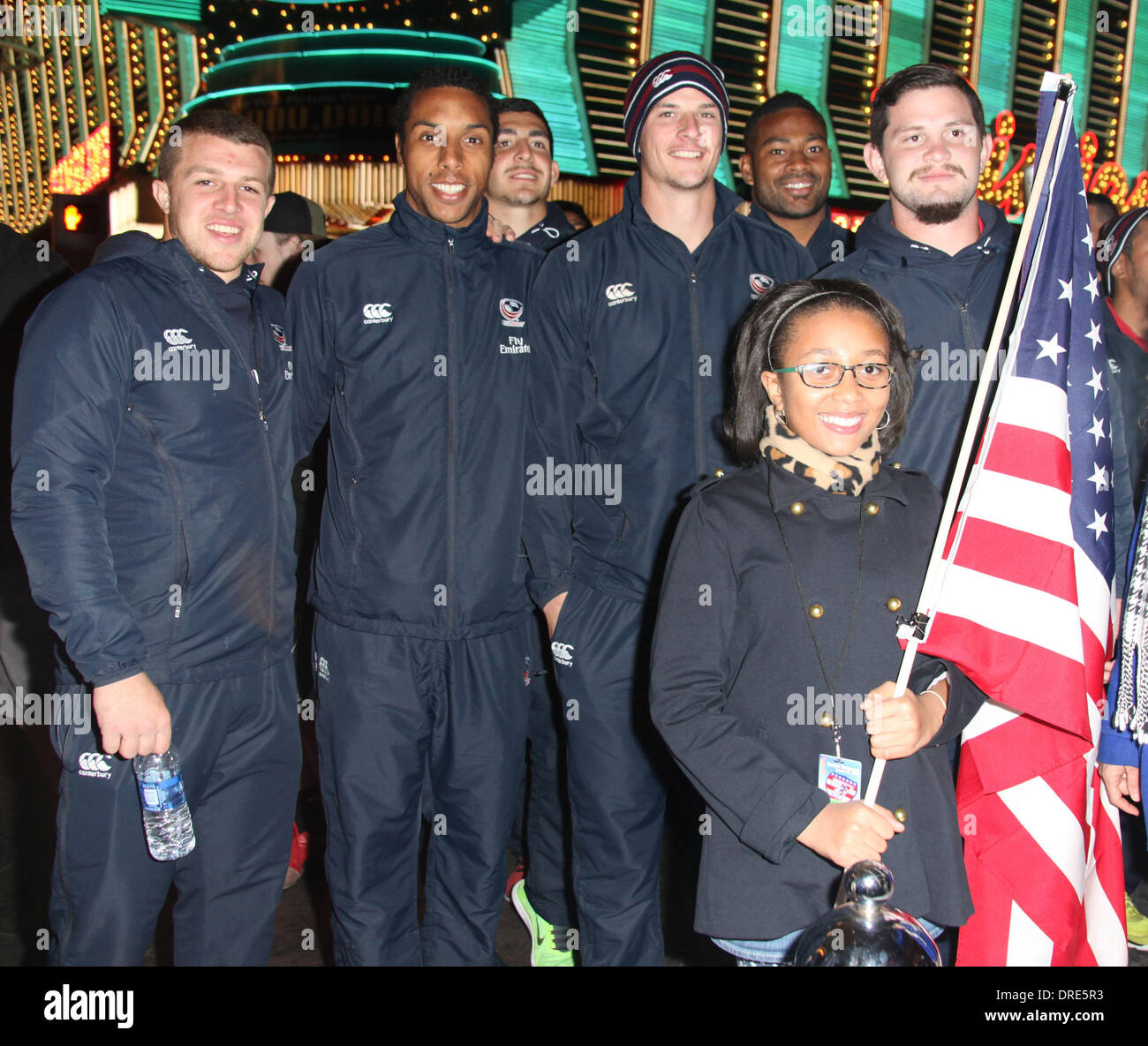 Las Vegas, Nevada, USA. 23rd Jan, 2014. Players of the USA rugby team ...