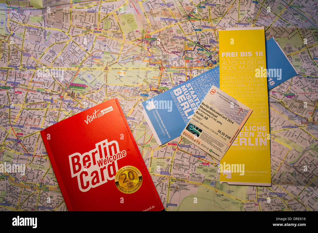 Berlin, Berlin Welcome Card, WelcomeCard, map, ticket, voucher ...