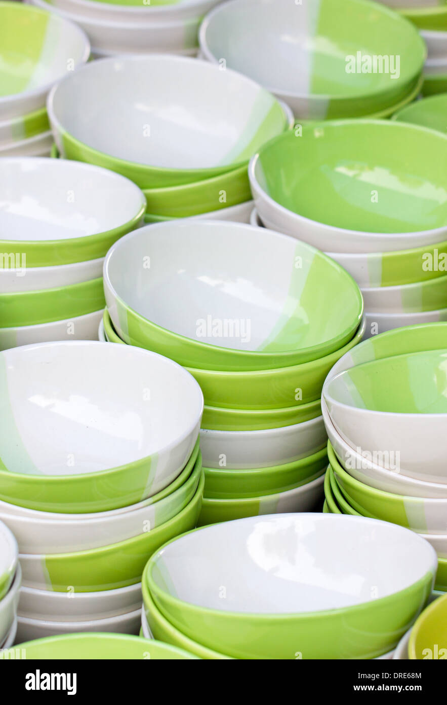 Stack of porcelain bowls hi-res stock photography and images - Alamy