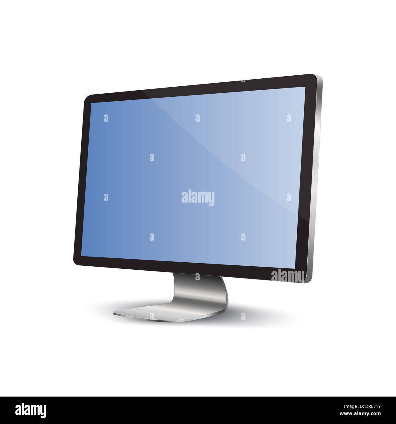 lcd tv monitor, vector illustration. blank, isolated Stock Photo - Alamy