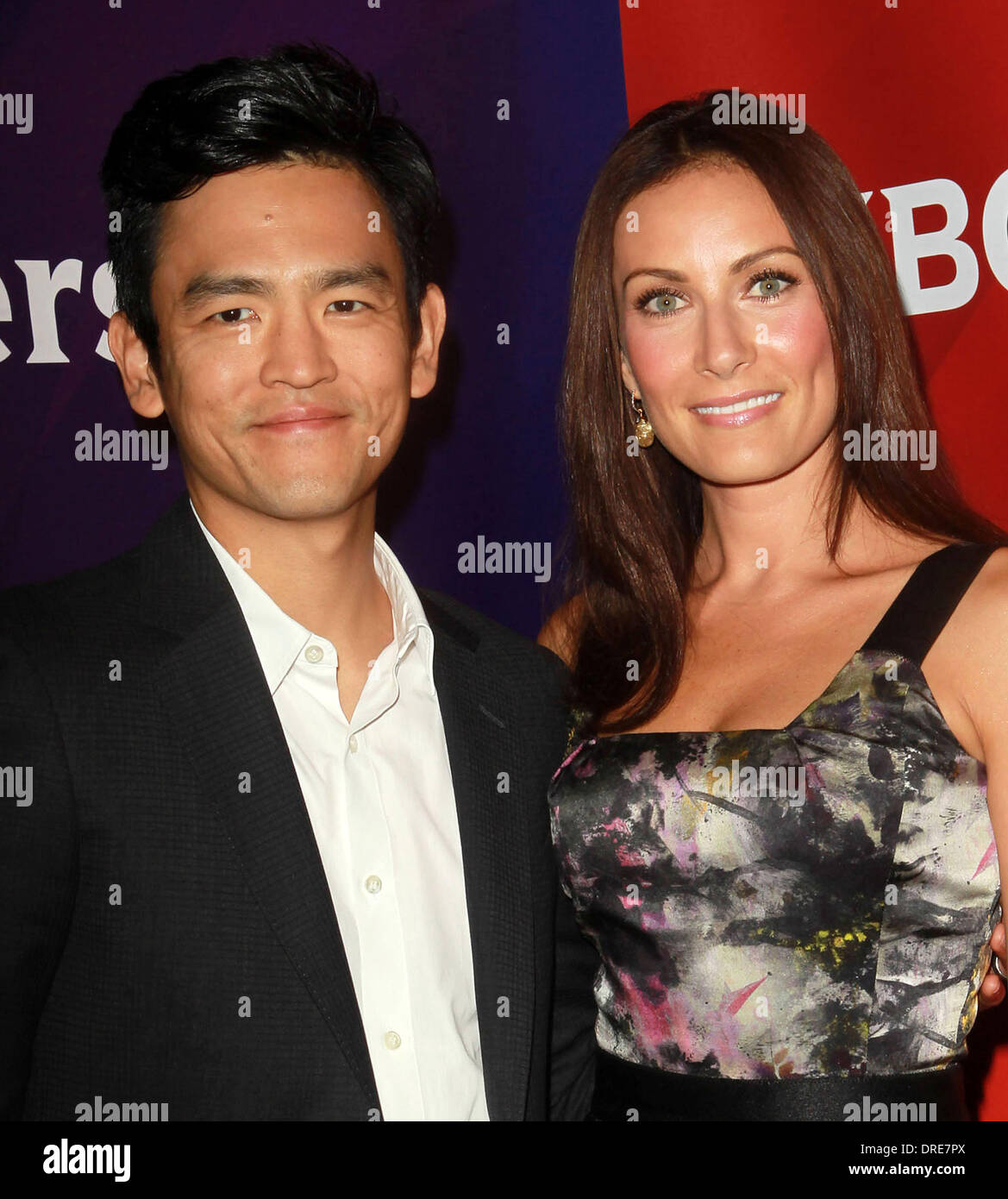 John Cho and Laura Benanti NBC Universal Press Tour at Beverly Hilton ...