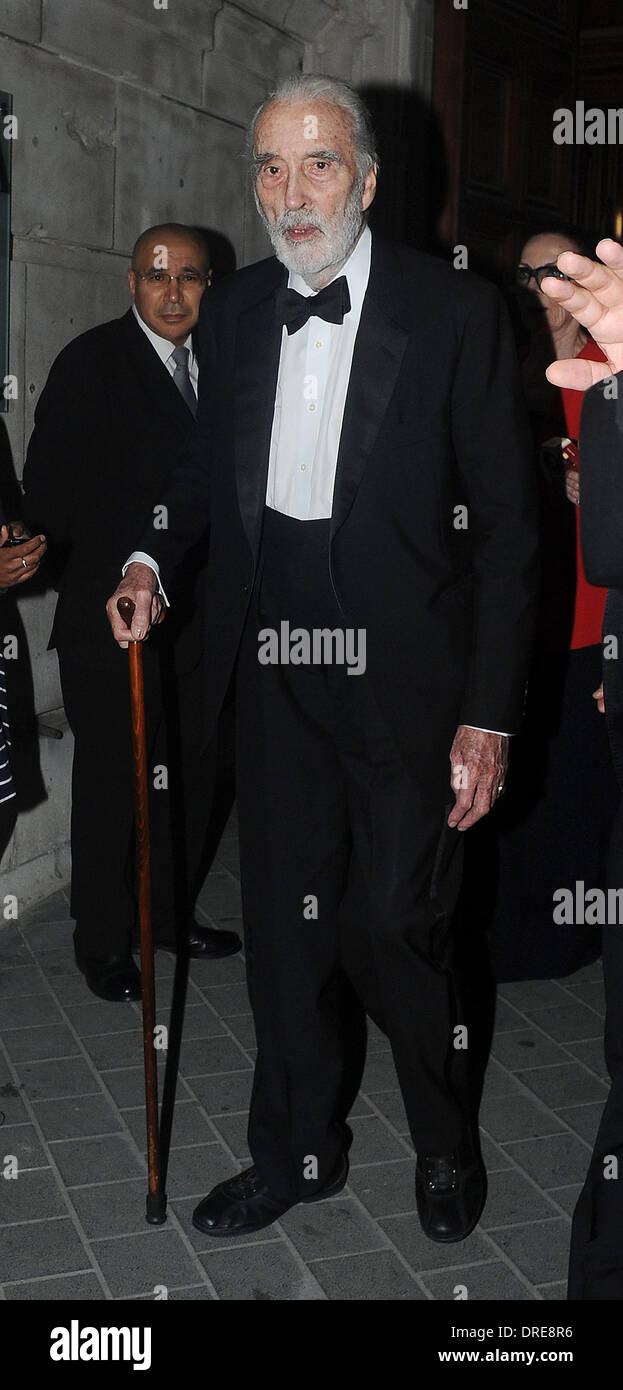 Sir Christopher Lee, at the Sports for Peace - Honouring and ...