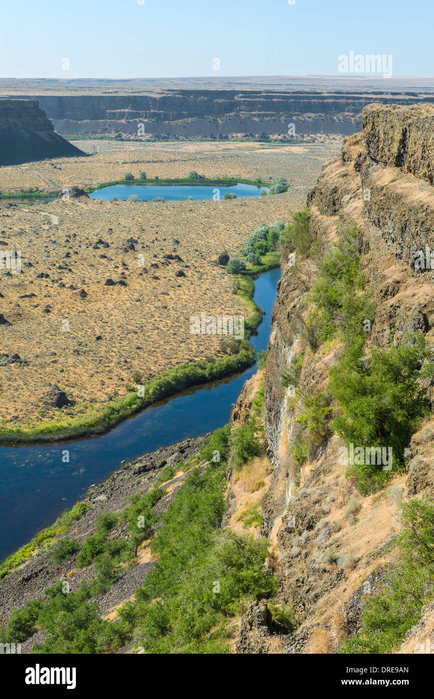 Sun Lakes - Dry Falls State Park, central Washington State, USA. Dry ...
