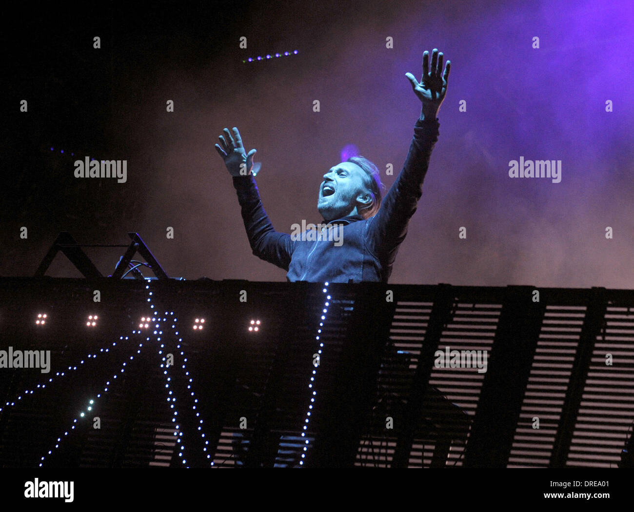 French DJ David Guetta performing live during the 37th Paleo Festival ...