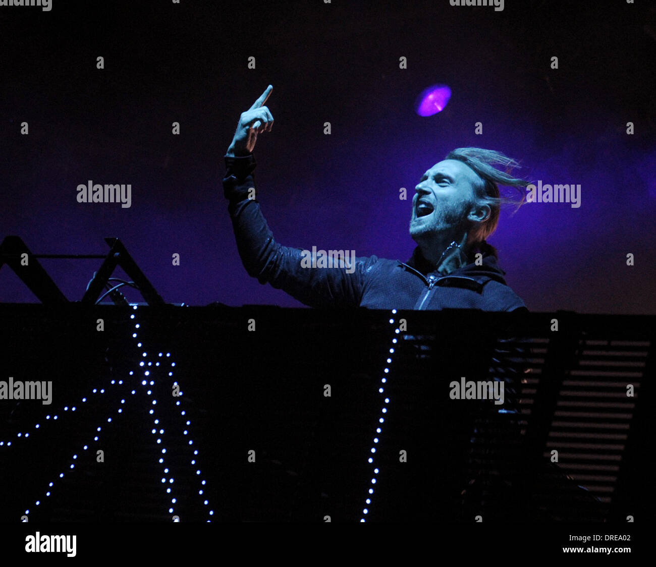 French DJ David Guetta performing live during the 37th Paleo Festival ...