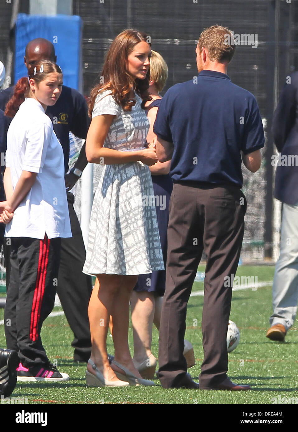 Catherine, Duchess of Cambridge, aka Kate Middleton on the football ...