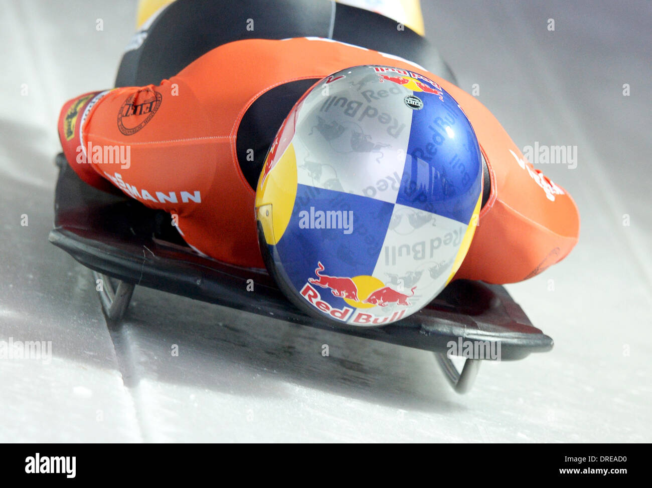 Berchtesgaden, Germany. 24th Jan, 2014. German skeleton pilot Anja ...