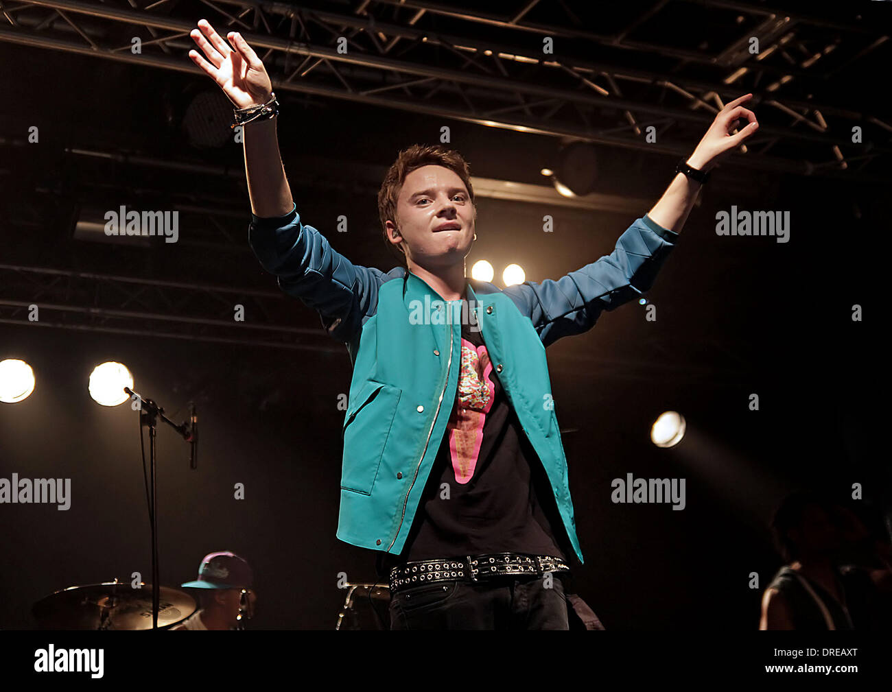 Conor Maynard performing on the first night of his UK tour at Liverpool ...