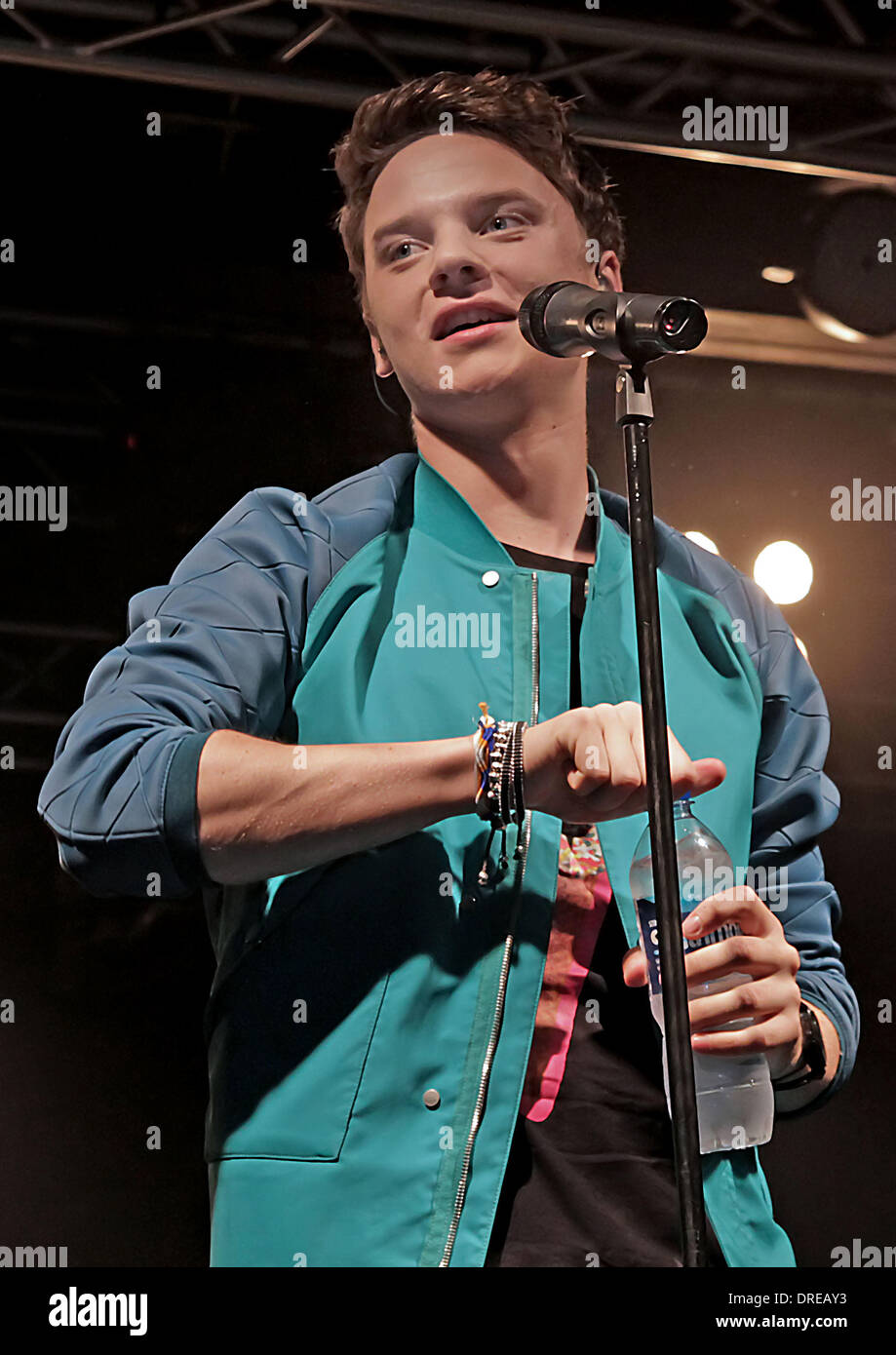 Conor Maynard performing on the first night of his UK tour at Liverpool ...