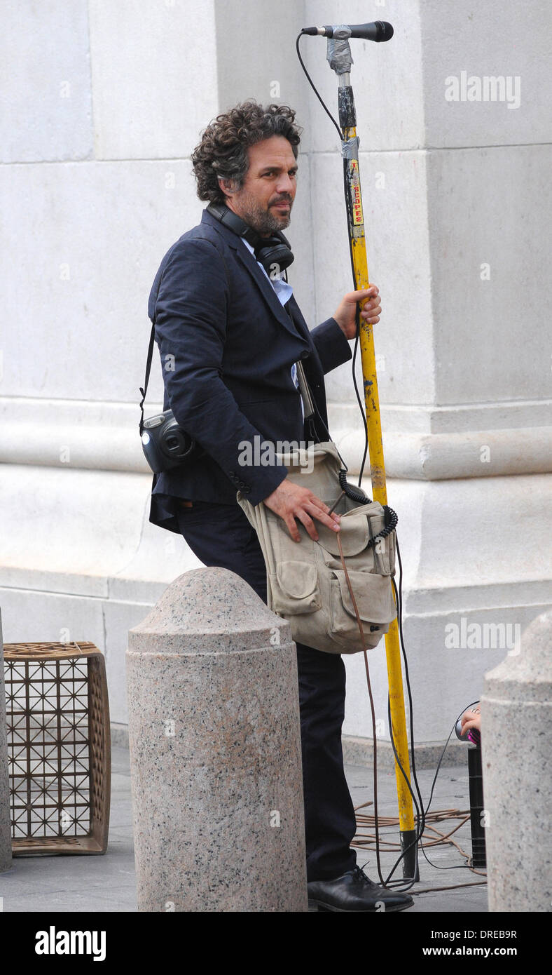 Mark Ruffalo filming on location for the new movie 'Can a Song Save ...