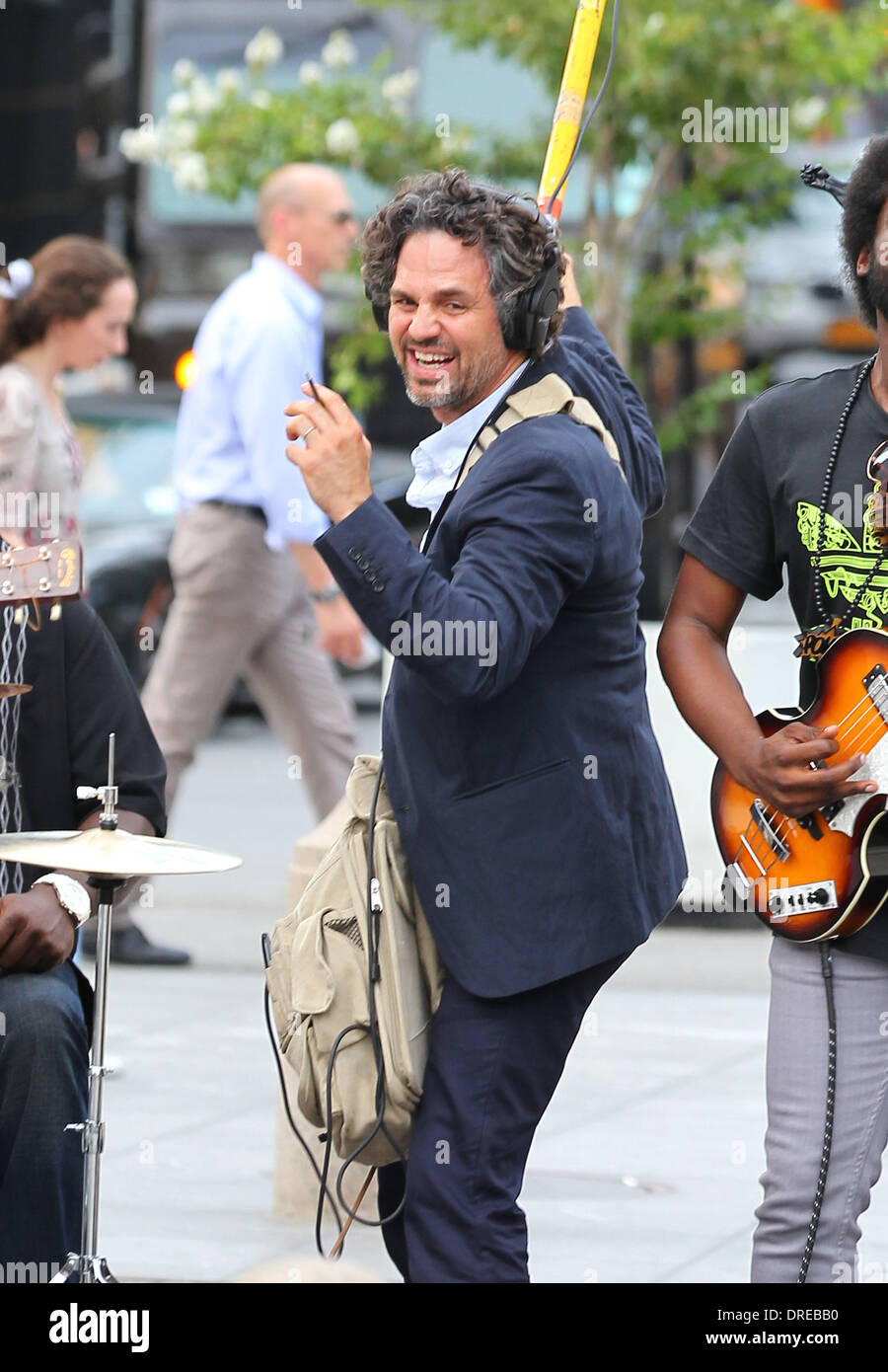 Mark Ruffalo filming on location for the new movie 'Can a Song Save ...